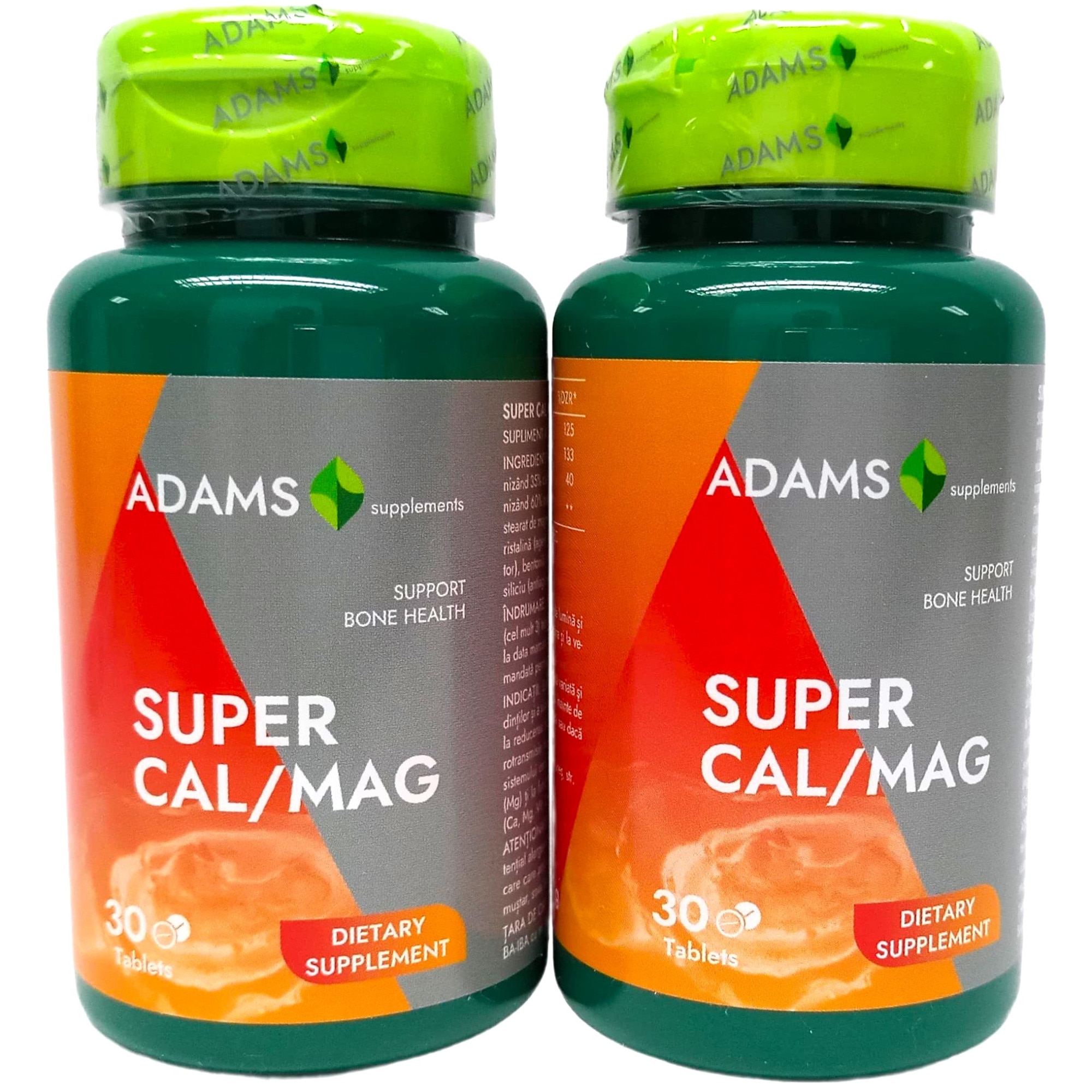 Pachet Super Cal/Mag (Calciu, Magneziu si Vitamina D3), 2 flacoane x 30 ...