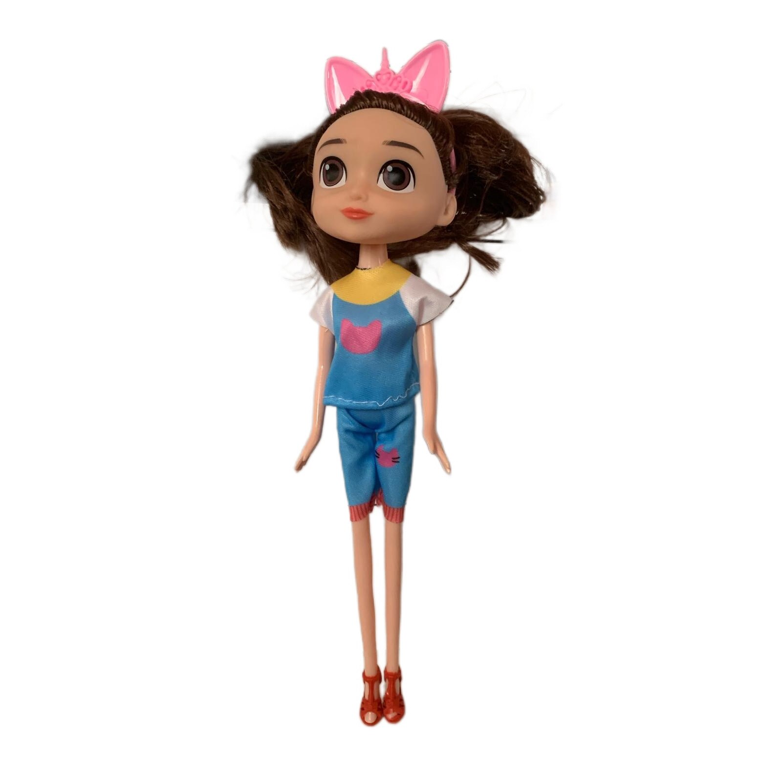 Papusa Gaby, sparkle girl series, 24 cm, cu parul prins si costum ...