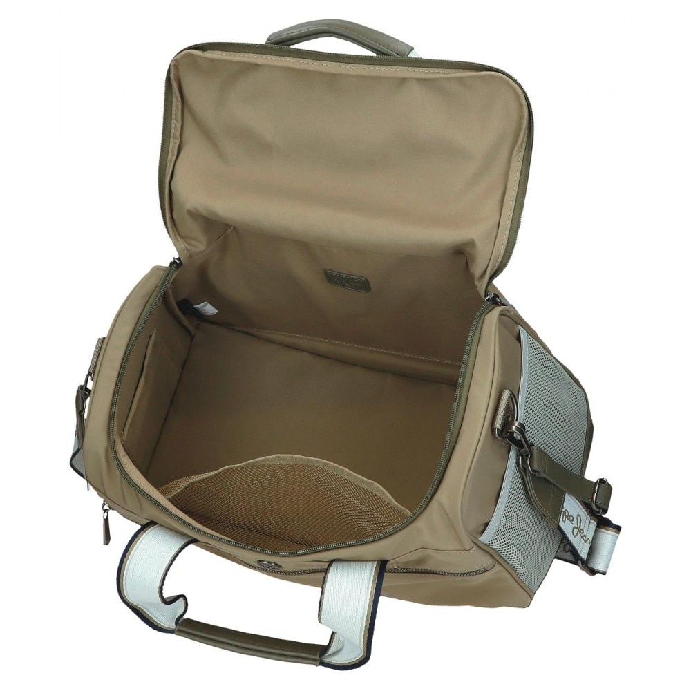 Geanta voiaj dama, Pepe Jeans Corin, adaptabila, verde, 40x25x20 cm ...