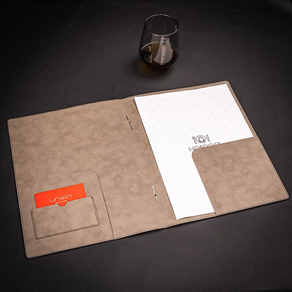 Mapa de camera A4+ Soft, piele PU, Categoria Leather, Gri deschis - eMAG.ro