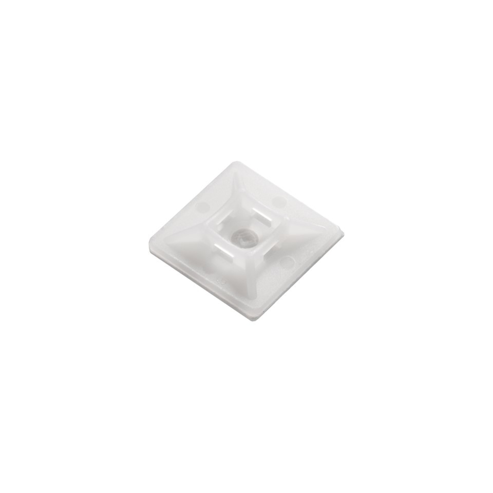 Set 100 prinderi autoadezive pentru bride tip soricel, 28 x 28mm, alb ...