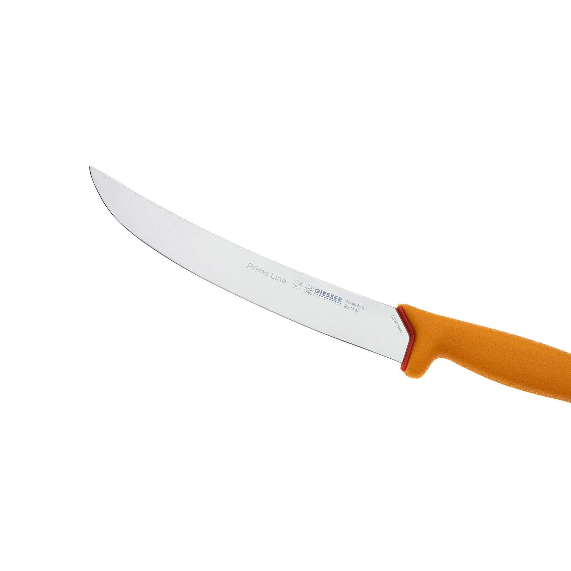 Cutit Giesser Prime Line 12200.22G, lama curba, maner cauciucat galben ...