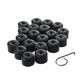 Set 20 capace roti si cheie demontare, compatibil VW/Audi/Skoda, negru ...