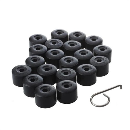 Set 20 capace roti si cheie demontare, compatibil VW/Audi/Skoda, negru ...