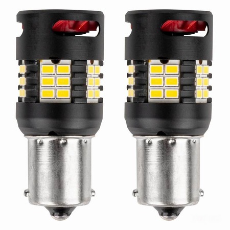 Set 2 becuri semnalizare, 24 LED-uri SMD3020, 12-24V, 1156 BA15S P21W ...