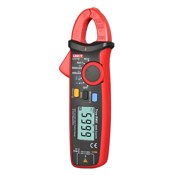 Cleste ampermetric UNI-T UT211B, 60A AC/DC, True RMS, NCV, iluminare ...