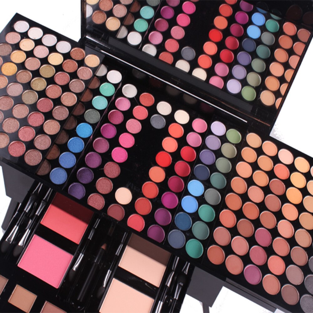 Trusa de machiaj multifunctionala Miss Rose pentru make-up profesional ...