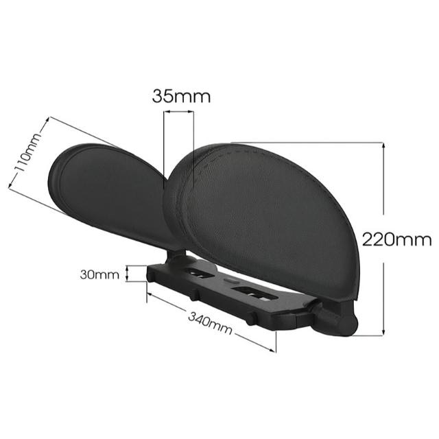 Suport tetiera auto reglabila - Piele ecologica neagra - eMAG.ro