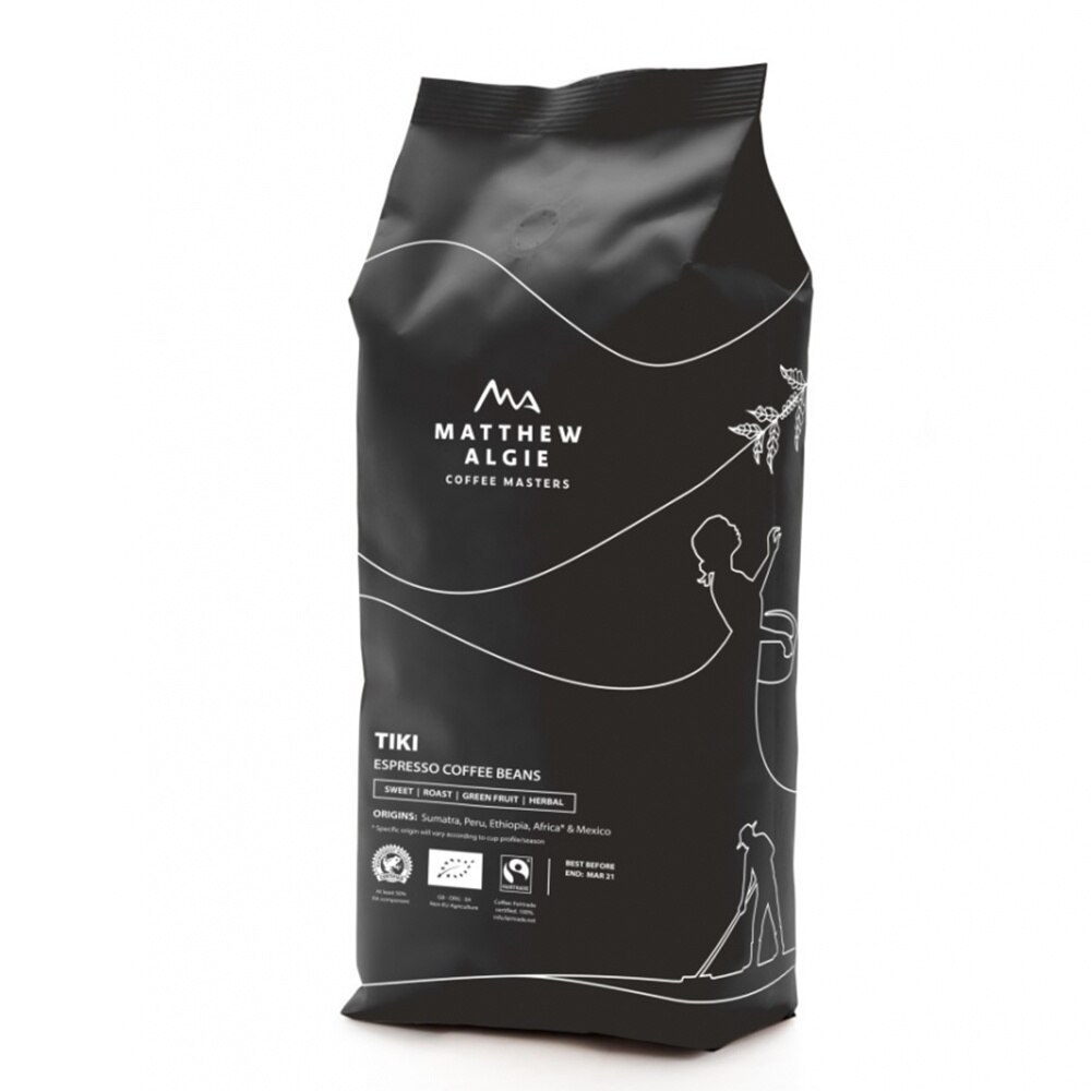 Cafea boabe bio Matthew Algie Espresso Tiki 1kg - eMAG.ro