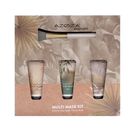 Set 3 Masti de fata hidratante, cu pensula de silicon, 30 ml/bucata ...