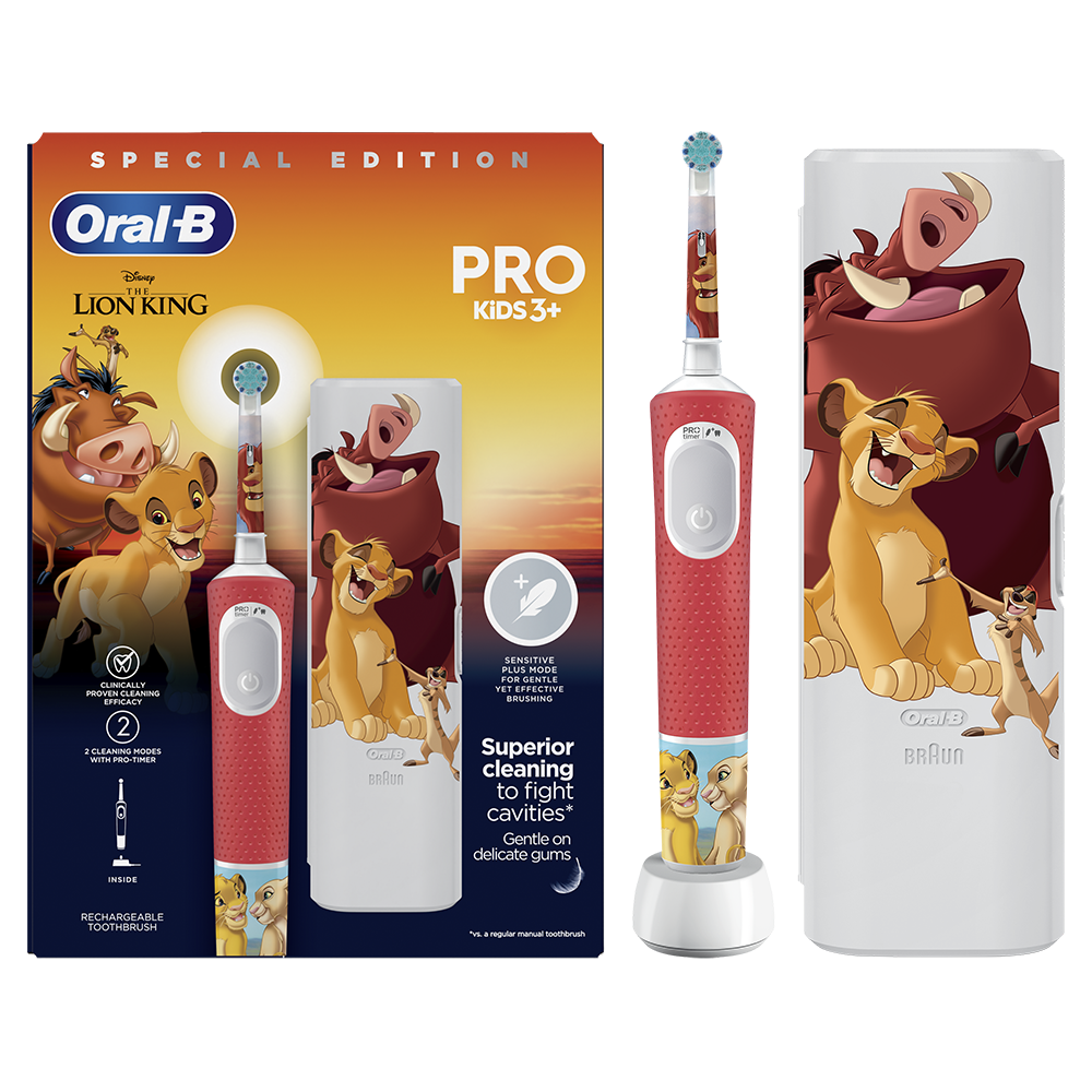 Periuta de dinti electrica Oral-B Pro Kids Lion King pentru copii ...