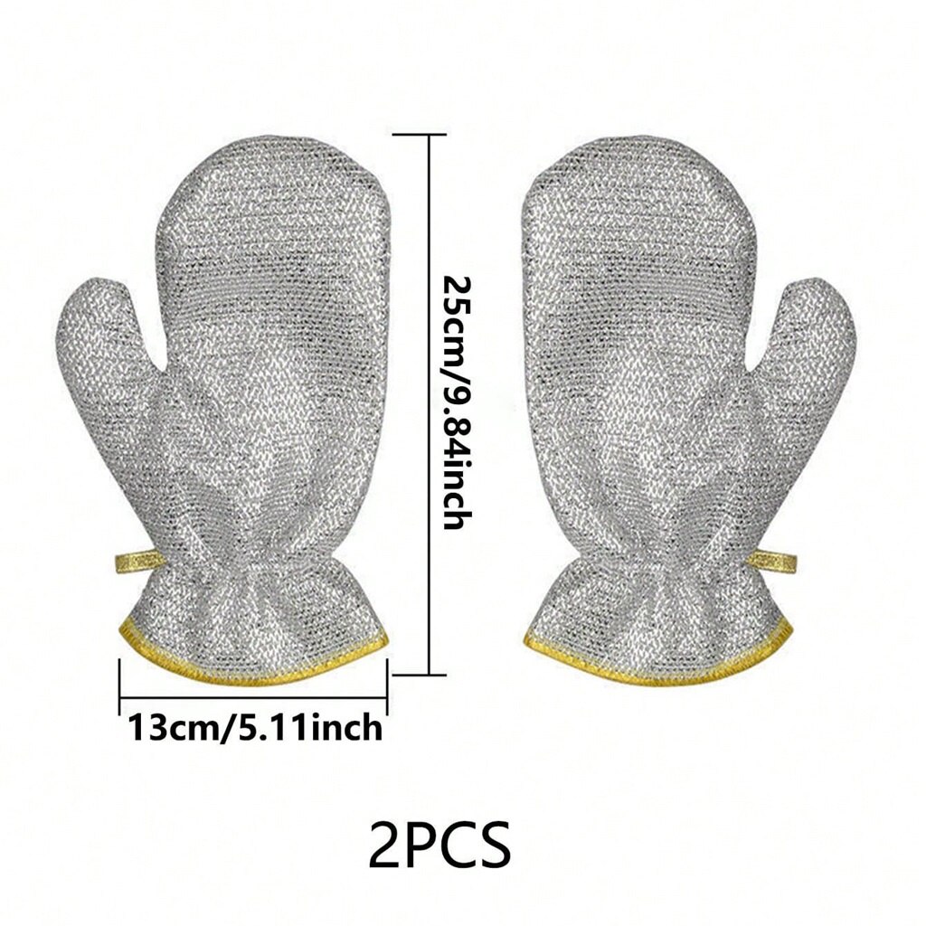 Set 2 Manusi Abrazive, Nu Zgarie, Reutilizabila, Indeparteaza Grasimea ...