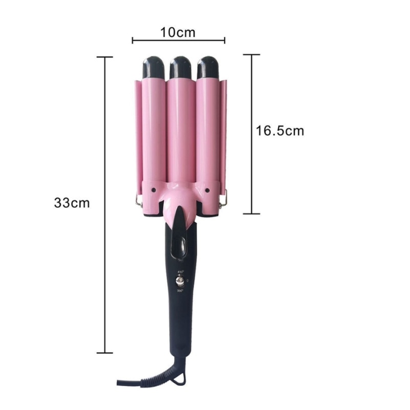 Rulouri de par, de culoare aurie, ondulat cu valuri mari, 22mm - eMAG.ro