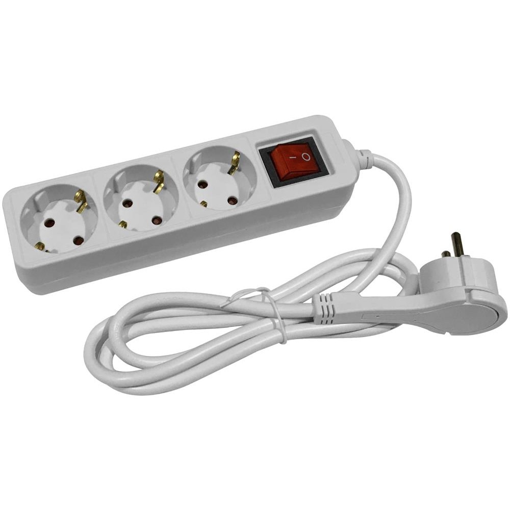 Prelungitor 3 prize cu intrerupator 1.5m 3680W stecher plat PTC - eMAG.ro