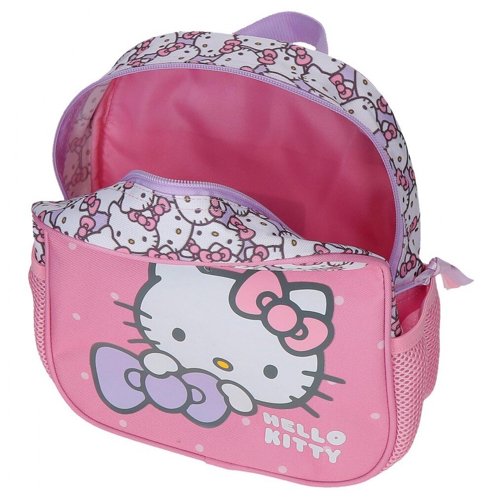 Ghiozdan fete gradinita, Hello Kitty My Favorite bow, adaptabil, roz ...