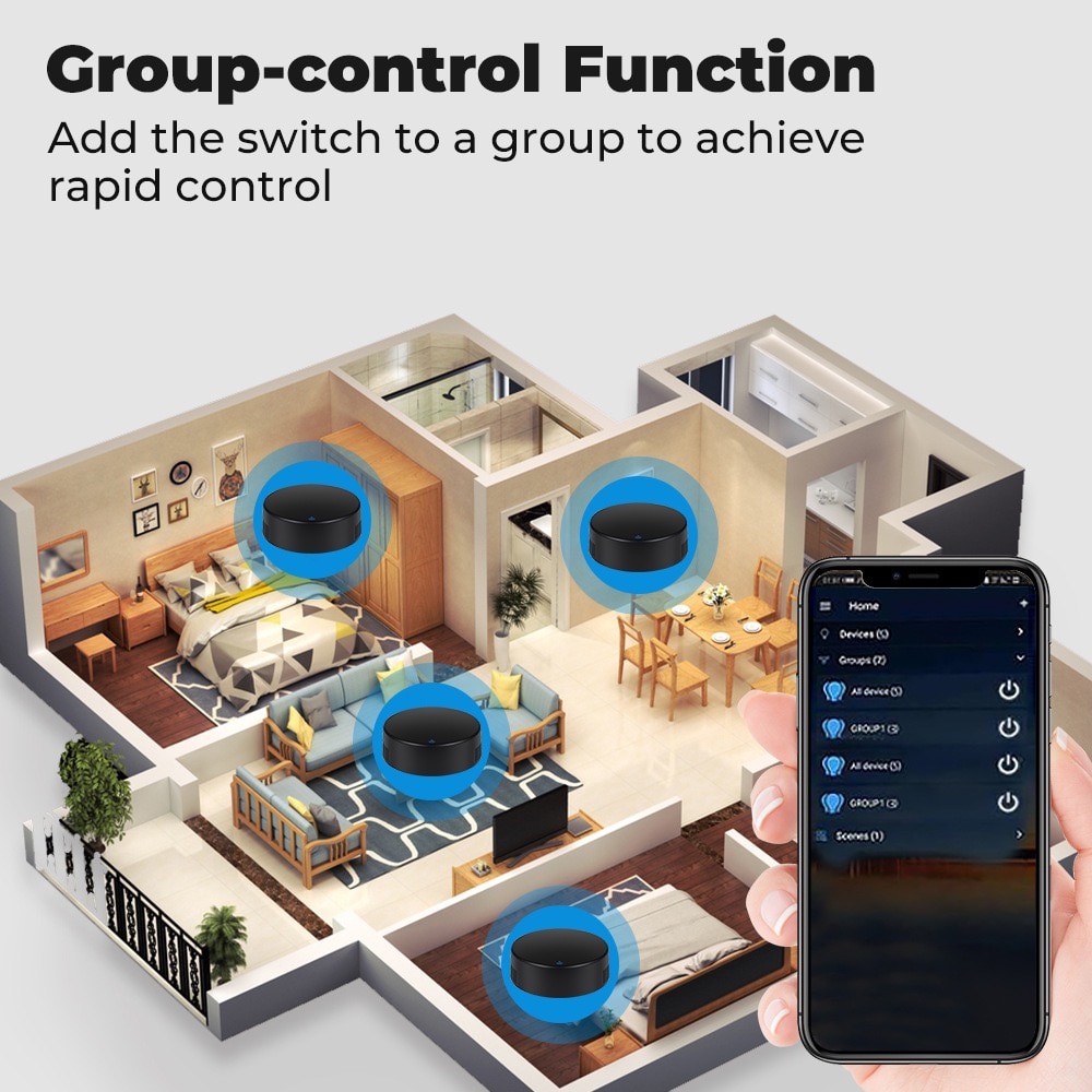 Telecomanda universala IR WiFi inteligenta, casa inteligenta, control ...