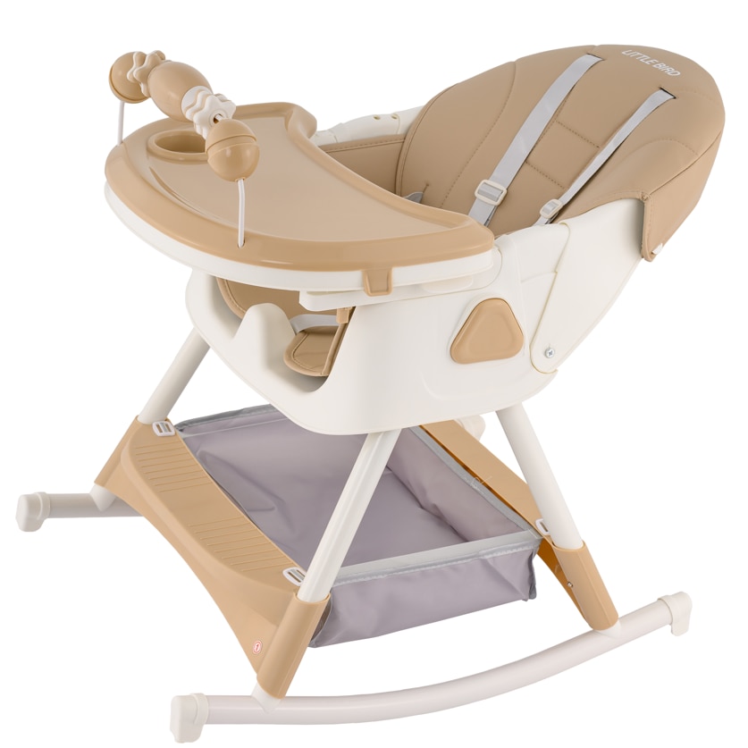 Scaun de masa bebe 4 in 1, little bird, Varsta 6-72 luni, Scaun inalt ...