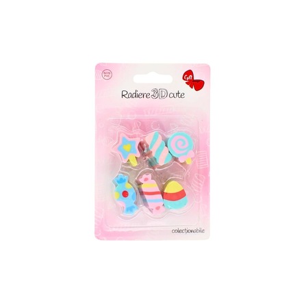 Set 6 radiere 3D colectionabile bombonici - eMAG.ro
