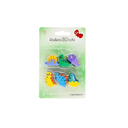 Set 6 radiere 3D colectionabile dino - eMAG.ro