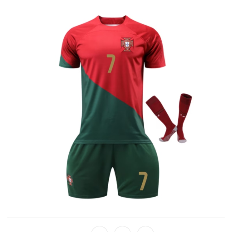 Echipament sportiv copii, ANUTETOUNI®, Ronaldo Portugal Fotbal Tricou ...
