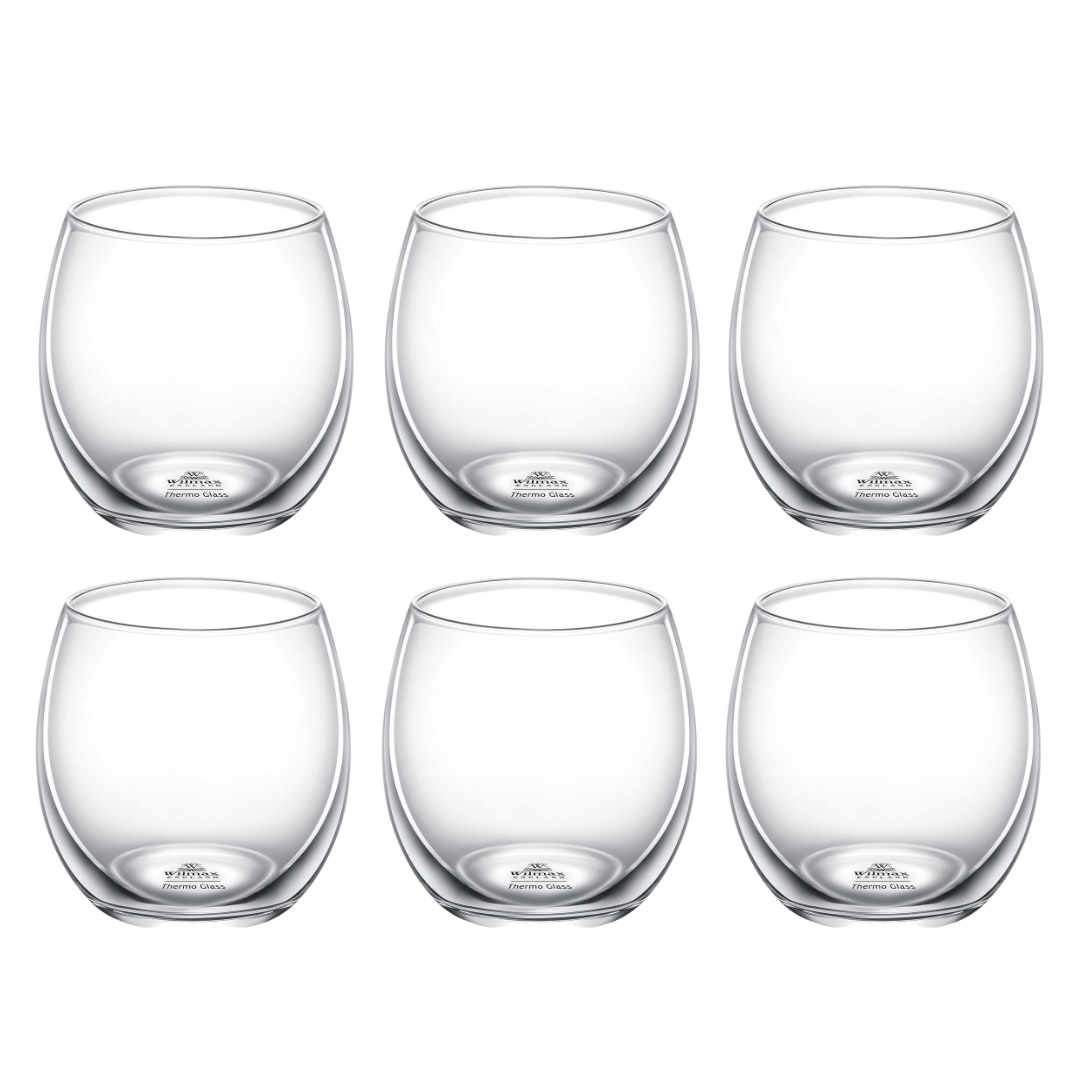 Set 6 Pahare pentru limonada si suc, Wilmax England, sticla ...
