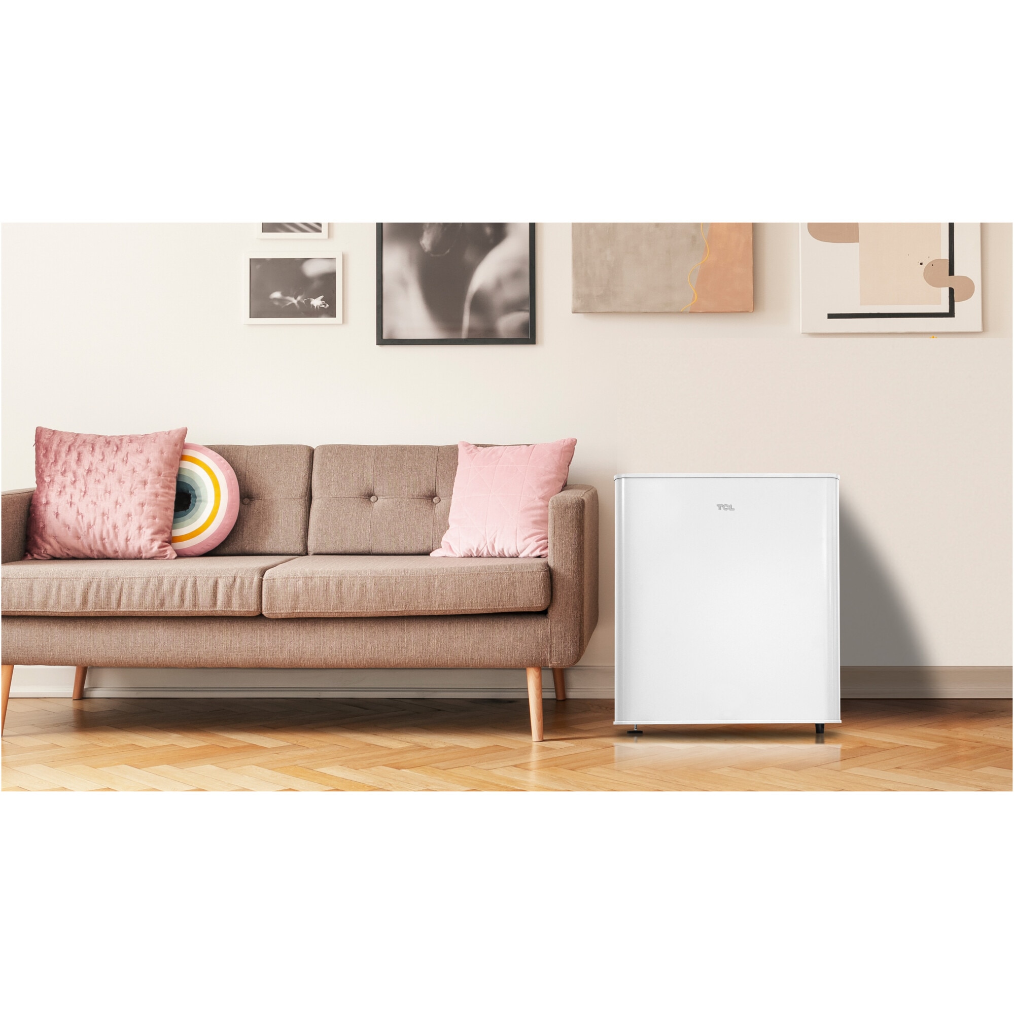 Frigider Minibar TCL RF045DWE0, 45 l, Control mecanic, Maner retras ...