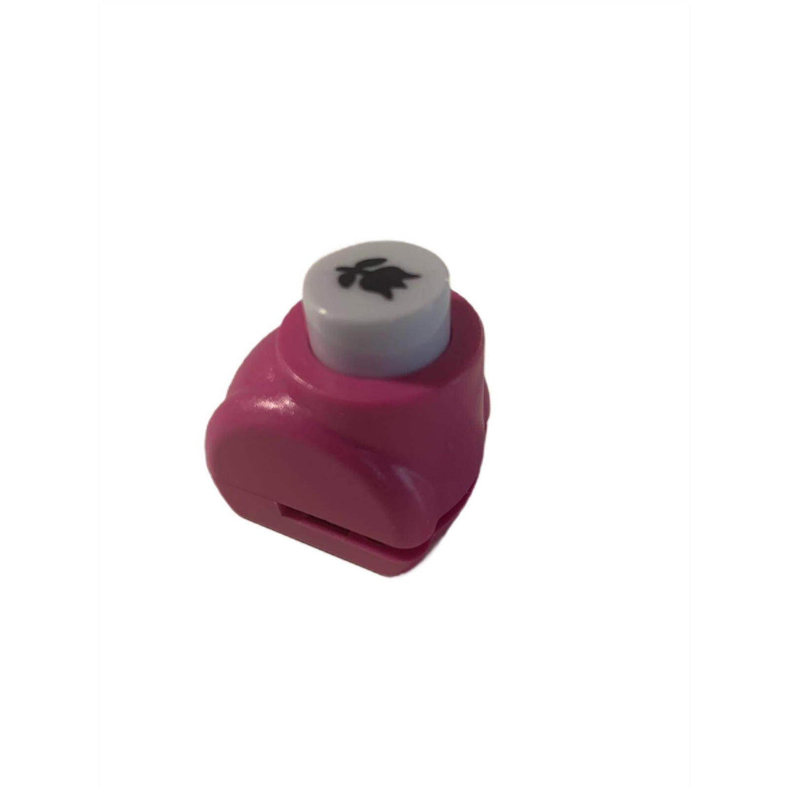 Mini perforator de hartie, culoarea roz, cu forme- lalea - eMAG.ro