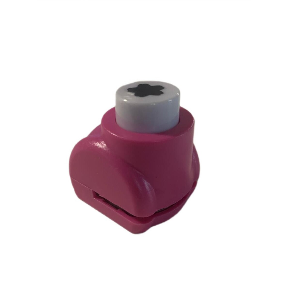 Mini perforator de hartie, culoarea roz, cu forme- floare - eMAG.ro