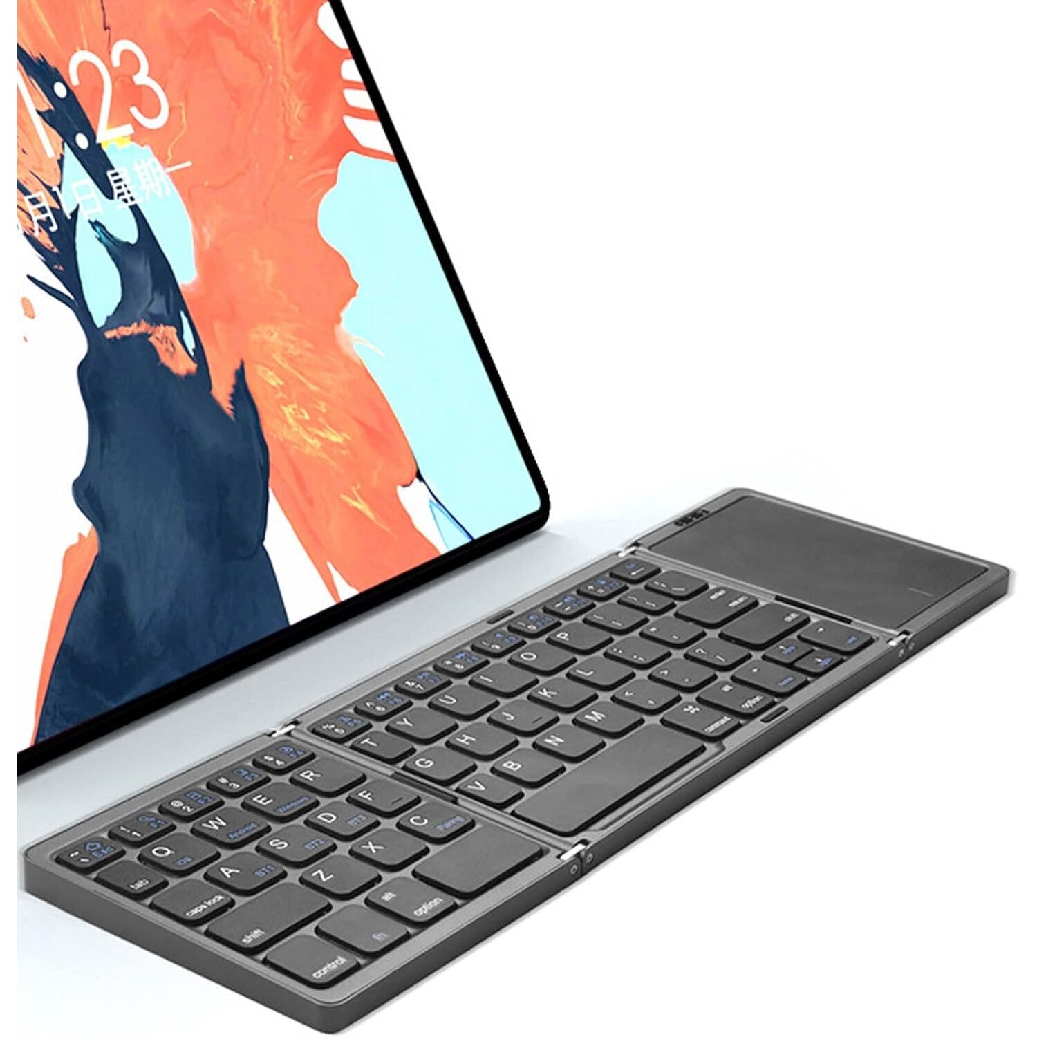 Мини Клавиатура BT Farrot B033, Преносим, Aкумулаторна, Сгъваема, за iPad, Мобилен Телефон ...