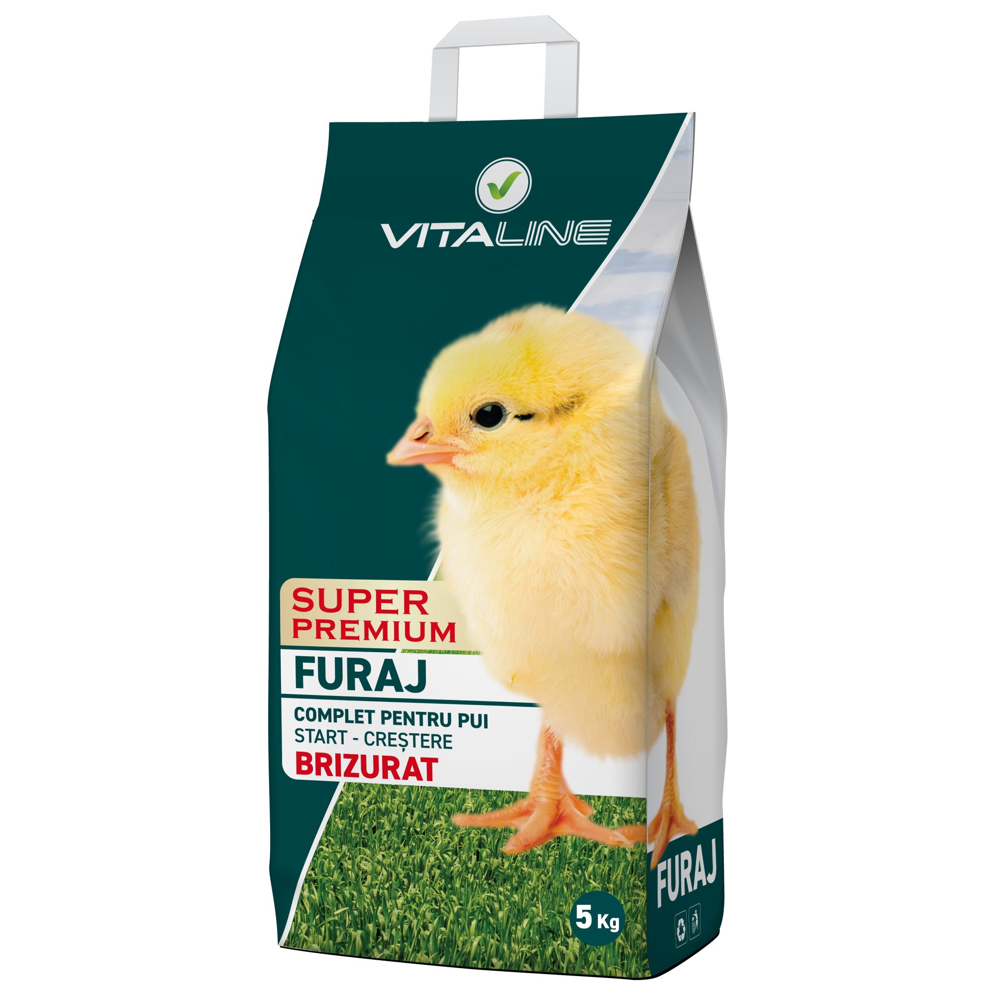 Furaj Pui Brizurat, Start-Crestere, Vitaline Super Premium, 5Kg - eMAG.ro
