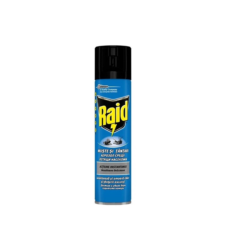 Insecticid muste si tantari 400 ml, Raid - eMAG.ro