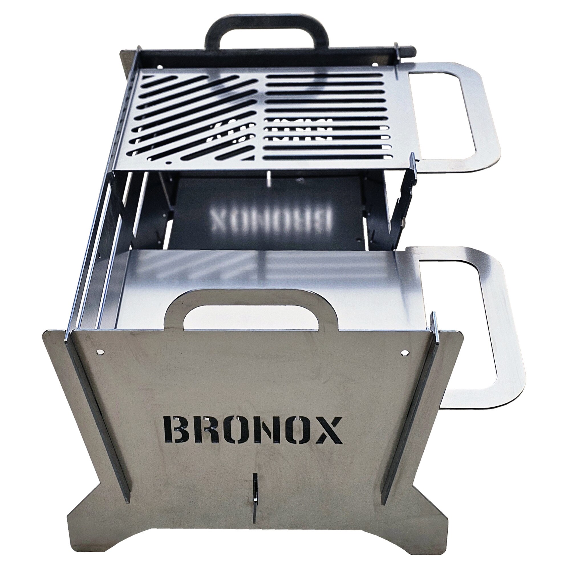 Gratar pe carbuni, reglabil pe inaltime, 650/400, din tabla decapata de ...