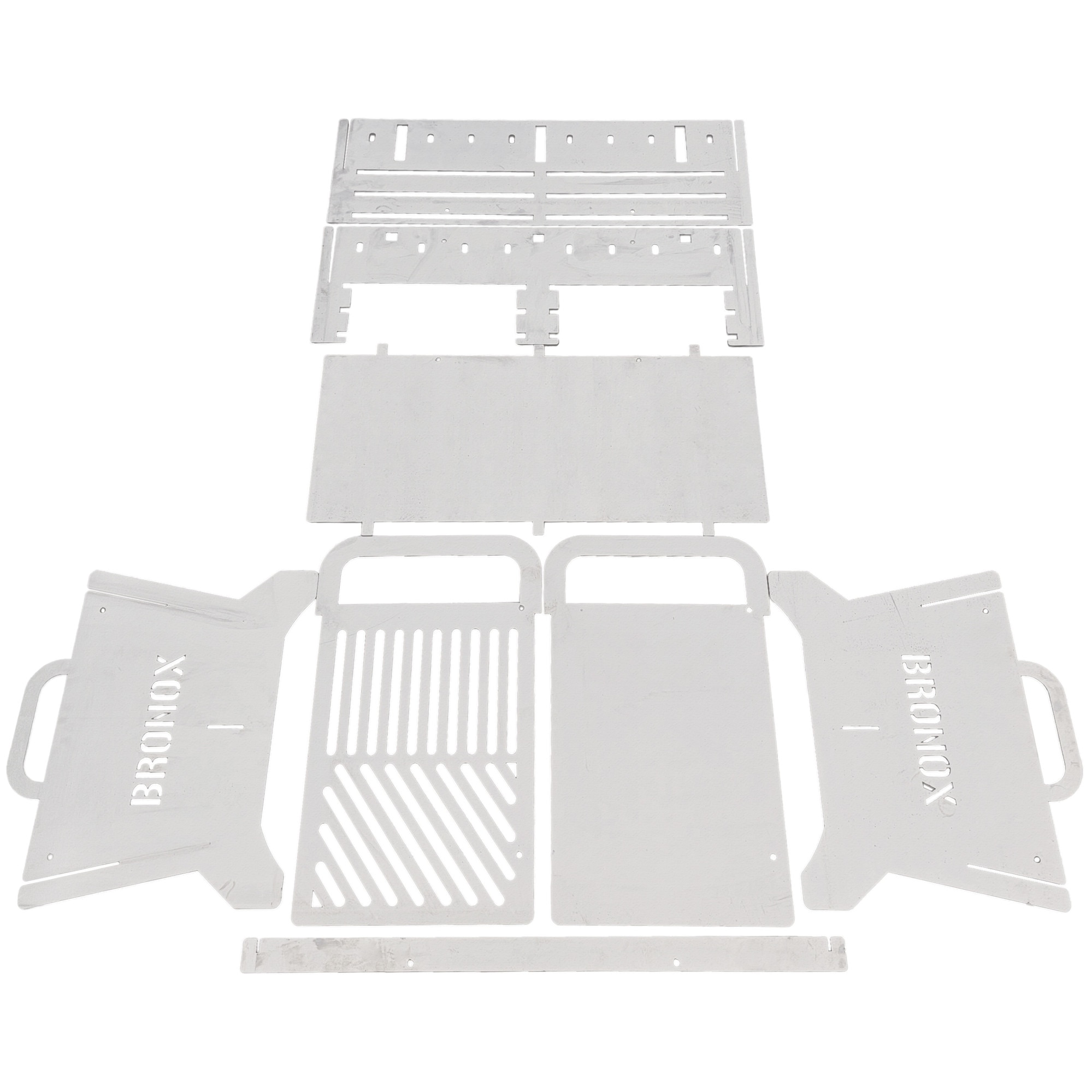 Gratar pe carbuni, reglabil pe inaltime, 650/400, din tabla decapata de ...