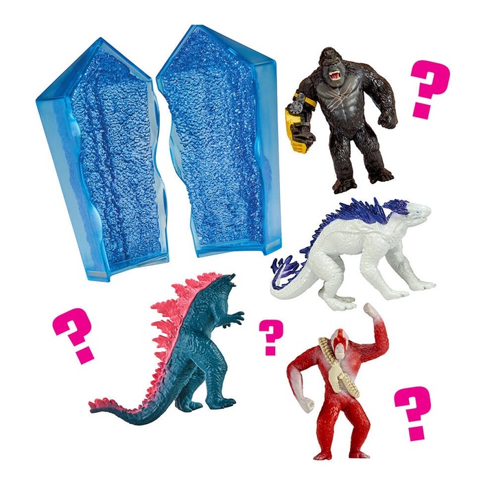 Figurina Godzilla x Kong, The New Empire, Blind Box, Crystal Monster ...