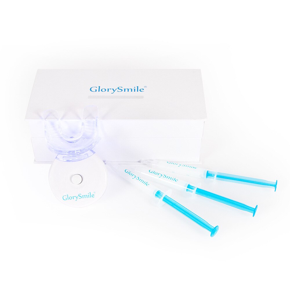 Kit albire dinti, Glory Smile, 100% Natural, Fara Peroxid, Lampa UV ...