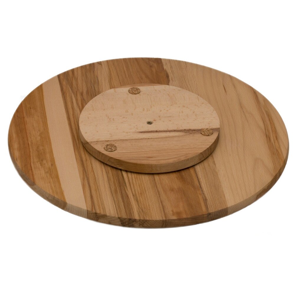 Platou rotativ 40 cm, rustic, lemn, OnemisFlot - eMAG.ro