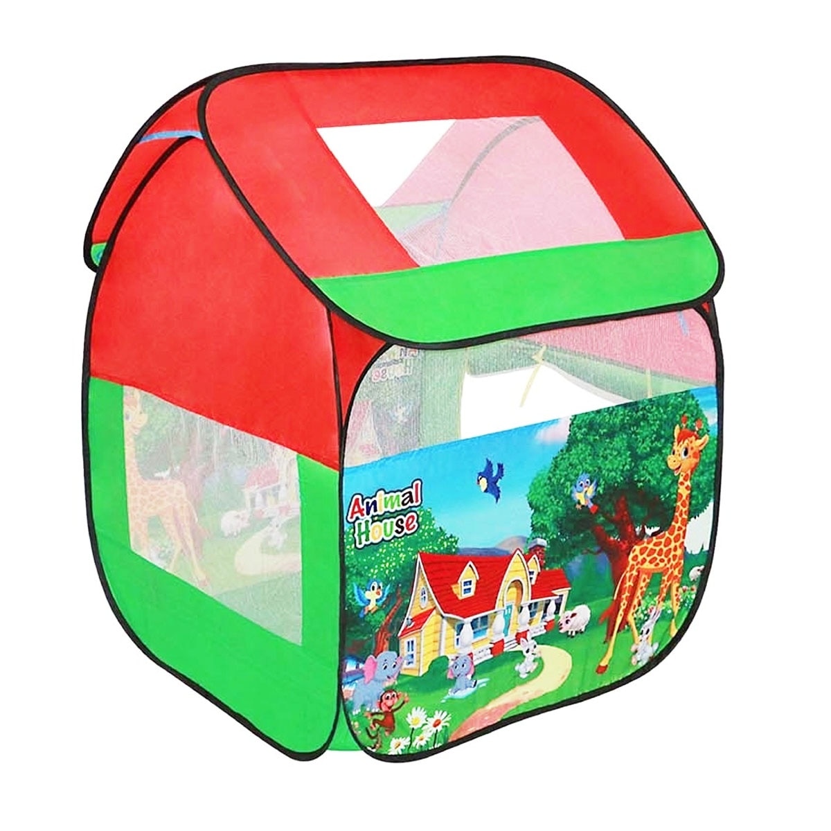 Палатка за игра Zoo Pop Up, многоцветна, Toyska® - eMAG.bg