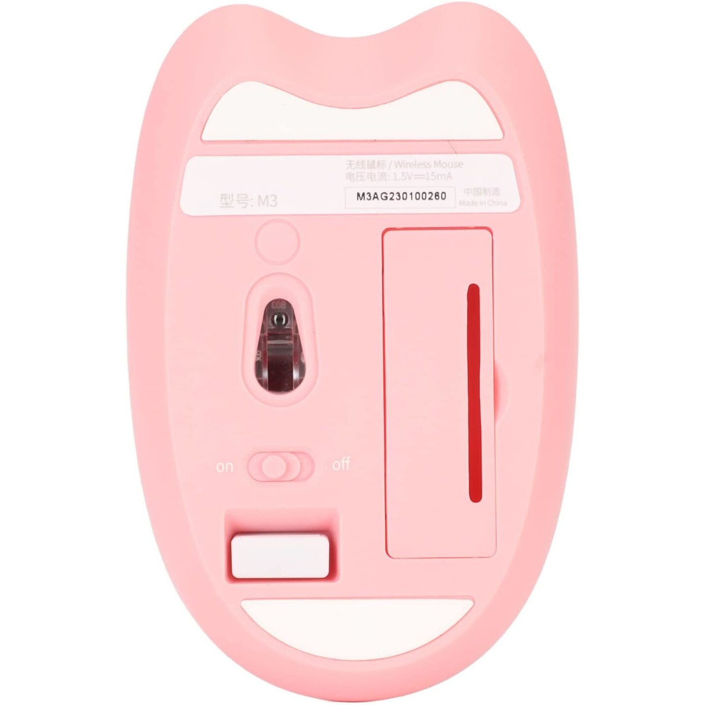 Mouse fara fir Cute Cat, silentios, ergonomic portabil cu mini receptor ...