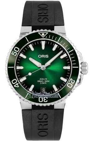 Ceas Oris Aquis Date Calibre 400, Automatic, Verde, Rezistenta la apa ...