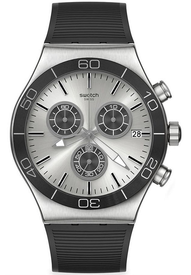 Ceas Swatch Great Outdoor Chrono, negru/argintiu - eMAG.ro