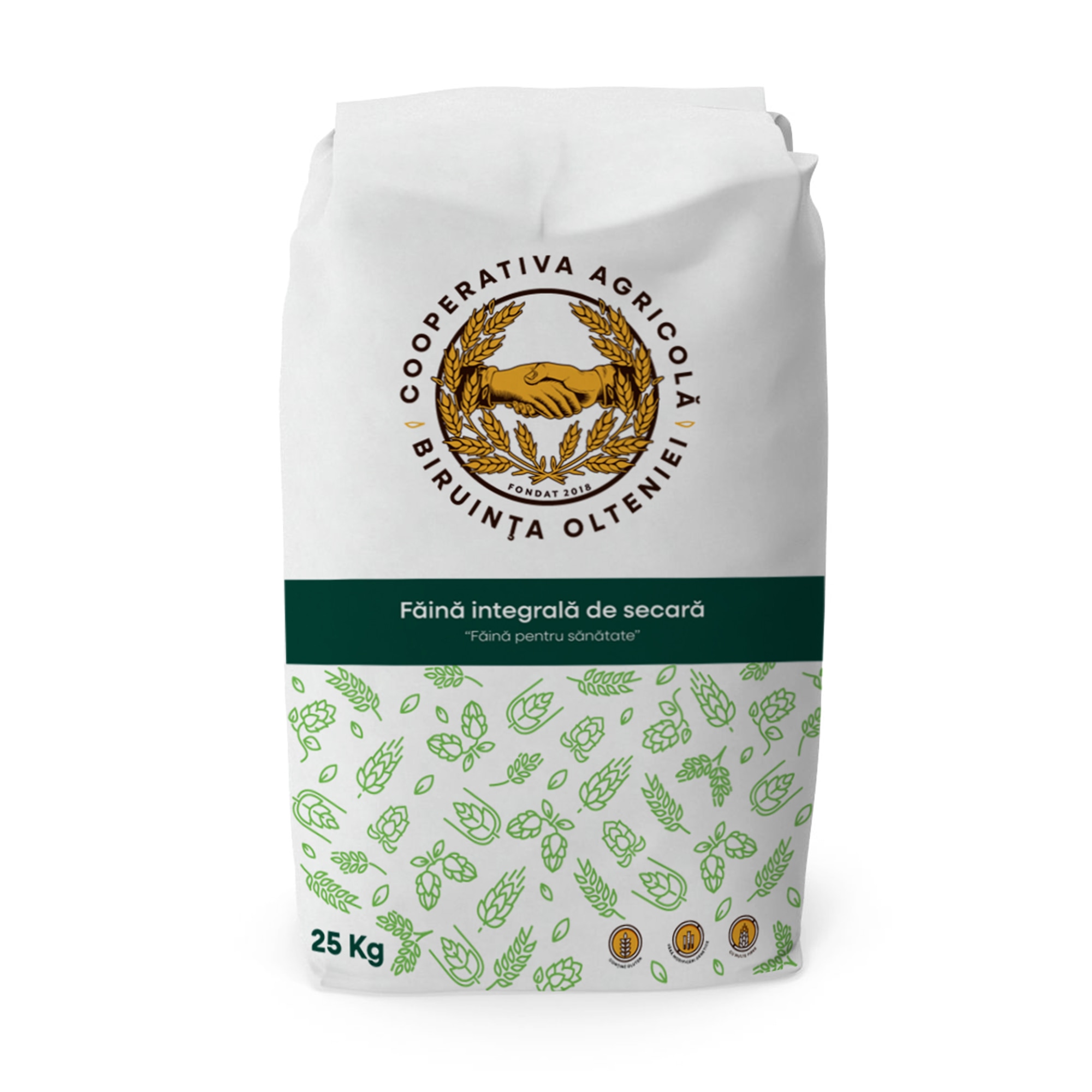 Faina integrala de secara, Biruinta Olteniei Cooperativa Agricola, 25kg ...
