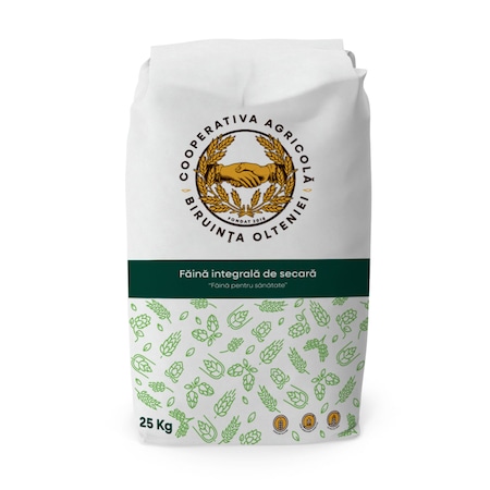 Faina integrala de secara, Biruinta Olteniei Cooperativa Agricola, 25kg ...