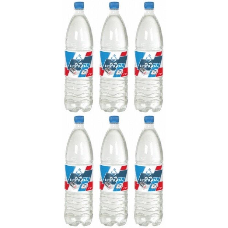 Apa distilata, European Drinks, 1.5 l, 6 buc - eMAG.ro