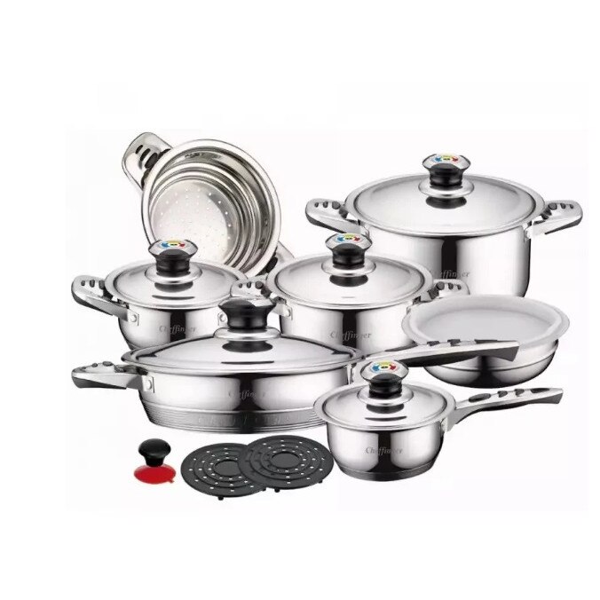 Set oale inox, 9 straturi, 16 piese baza capsulata -Concept E Efrall ...