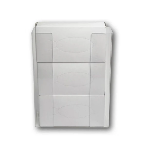 Suport / Dispenser pentru manusi, triplu (3 compartimente), plexiglas ...