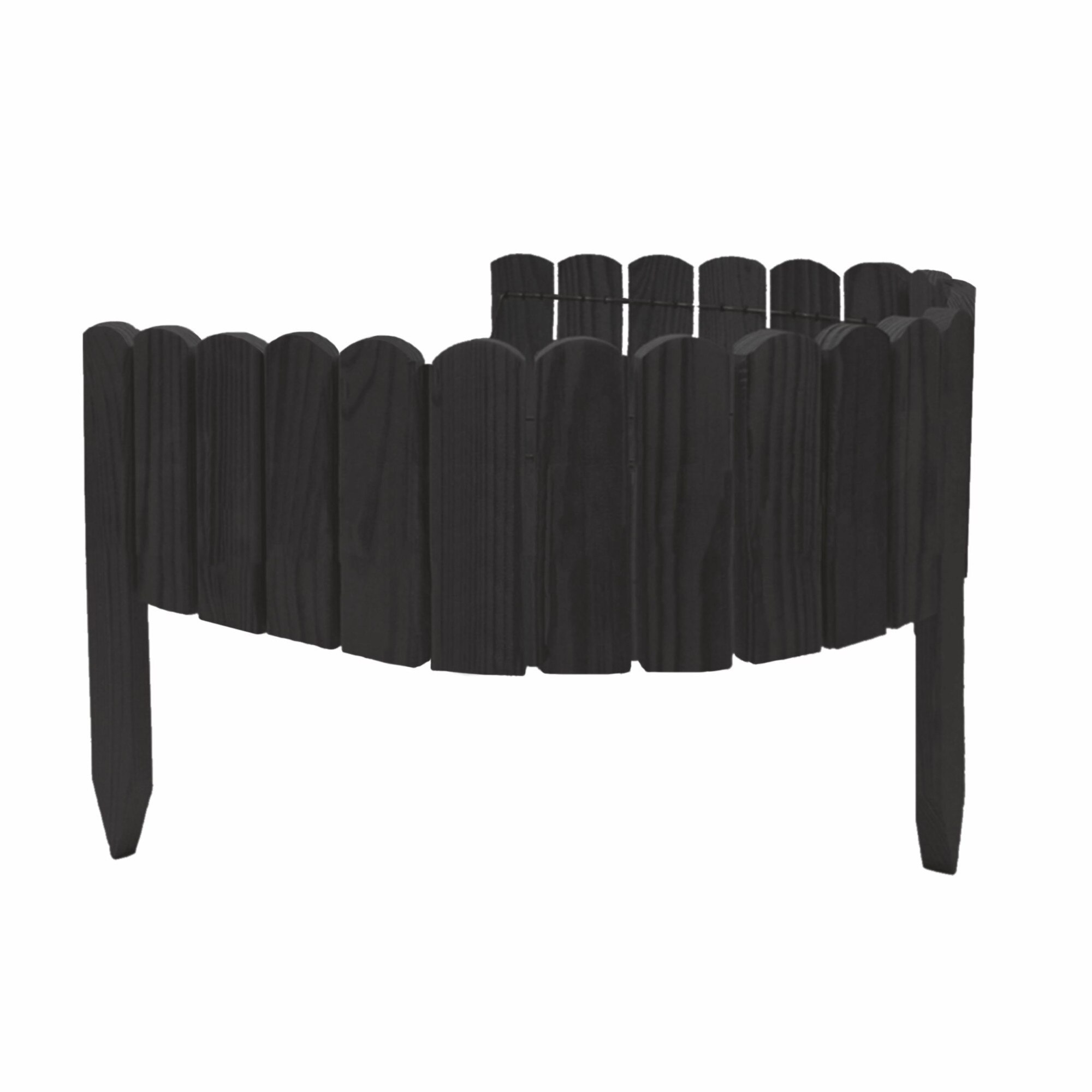 Gard de gradina, Rollborder - 100 x 10 cm - Antracit - (Posibilitate de ...