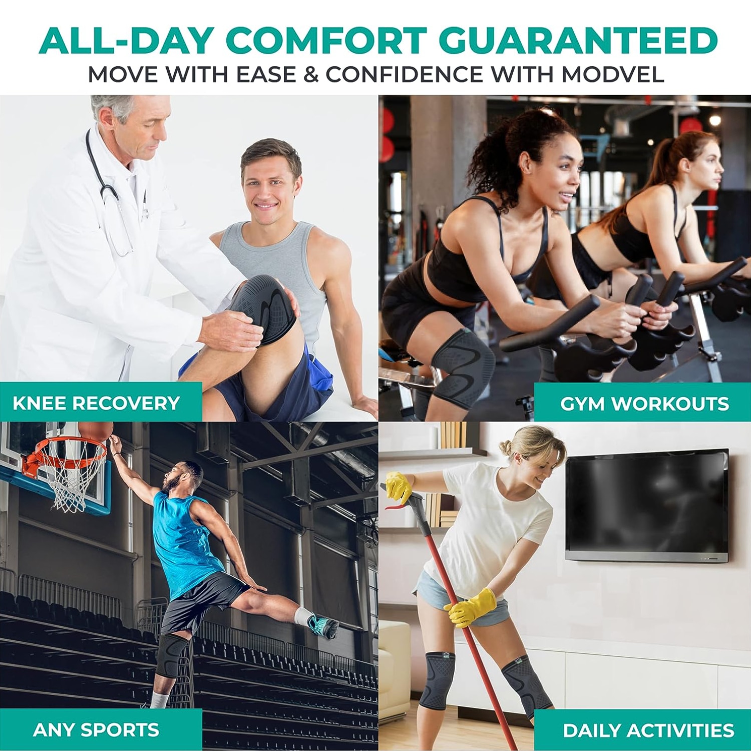 Set 2 Genunchiere Elastice, Shawnice, H848, CRT, Max Sport, Handbal ...