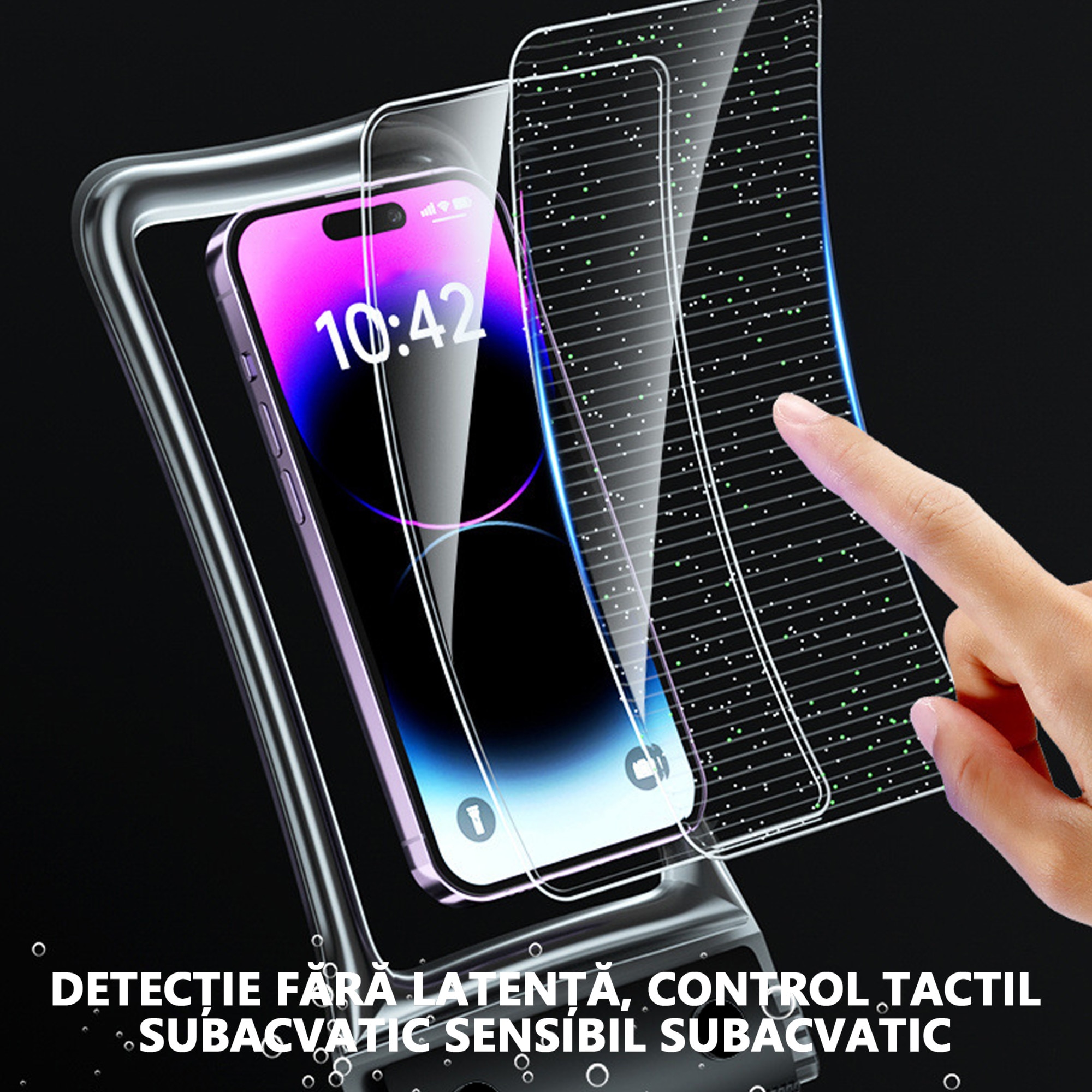 Комплект от 2 калъфа за телефон, силиконови, водоустойчиви ...