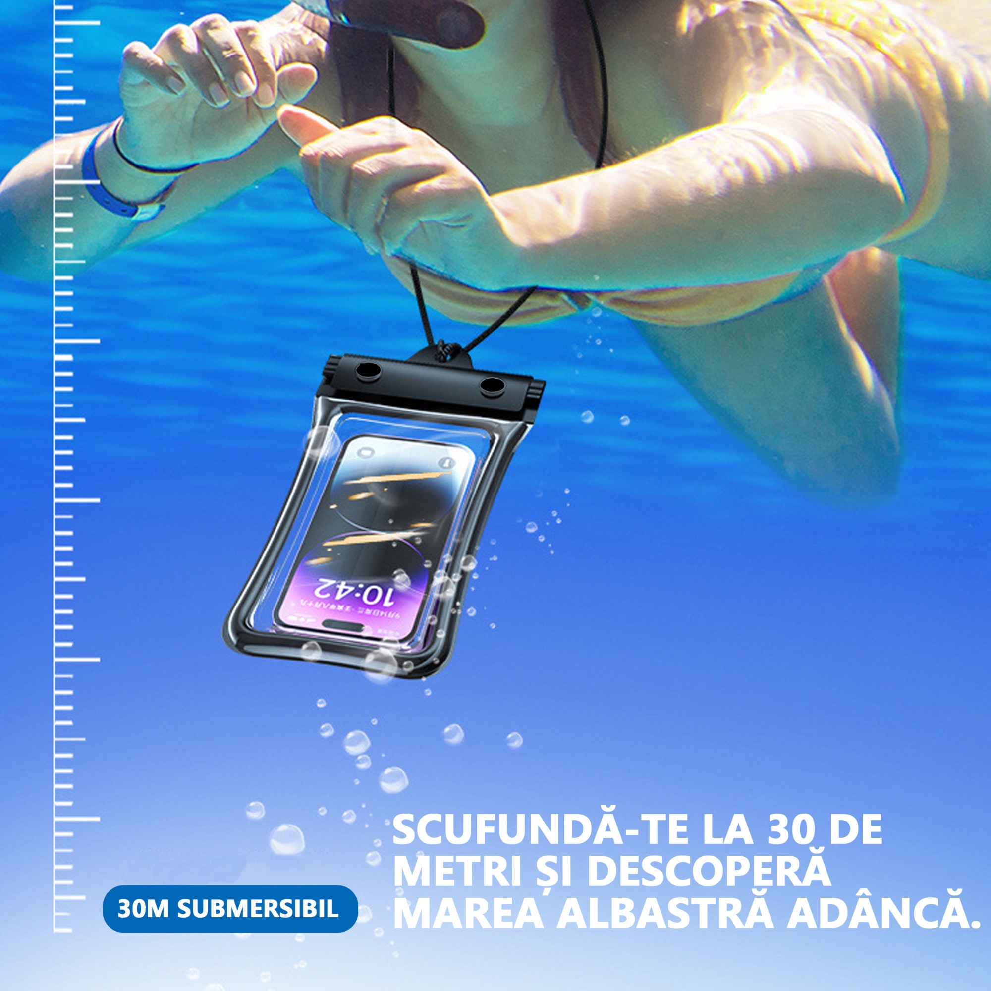 Set 2 Husa pentru Telefon, Silicon, Waterproof impermeabila Snowproof ...