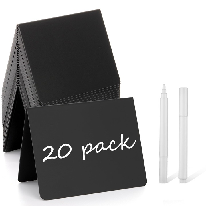 Set 20 Mini Tablite, Plastic Negru, 10x7.5cm, Multifunctionale ...